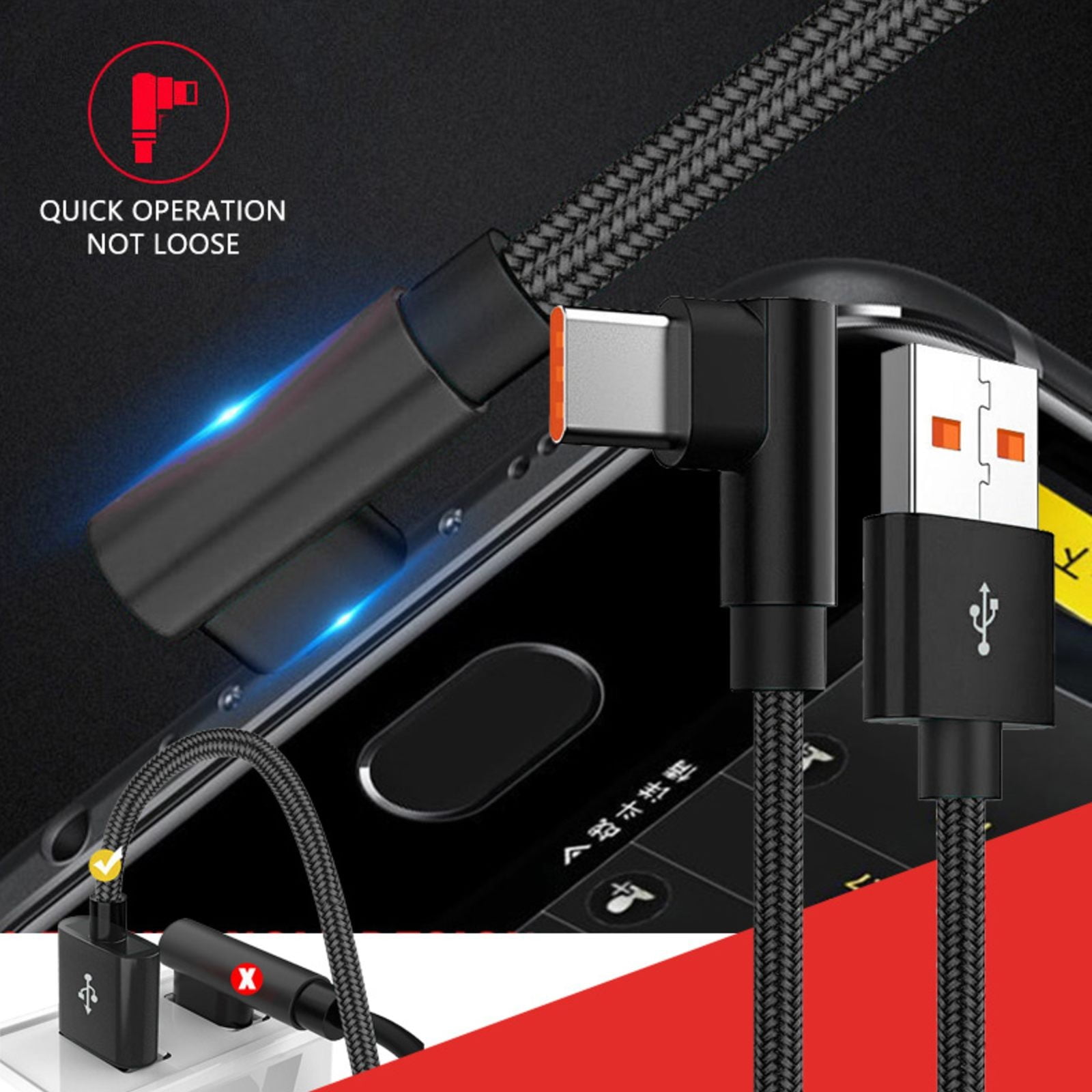 Extension Cord Charger Fast Ucsb-mraid12g Note 9 Fast Charging 6ft ...