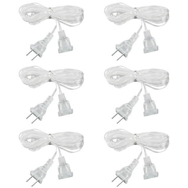 SlimLine 2236 Flat Plug Extension Cord, 2-Wire, 7-Foot, White - Walmart.com