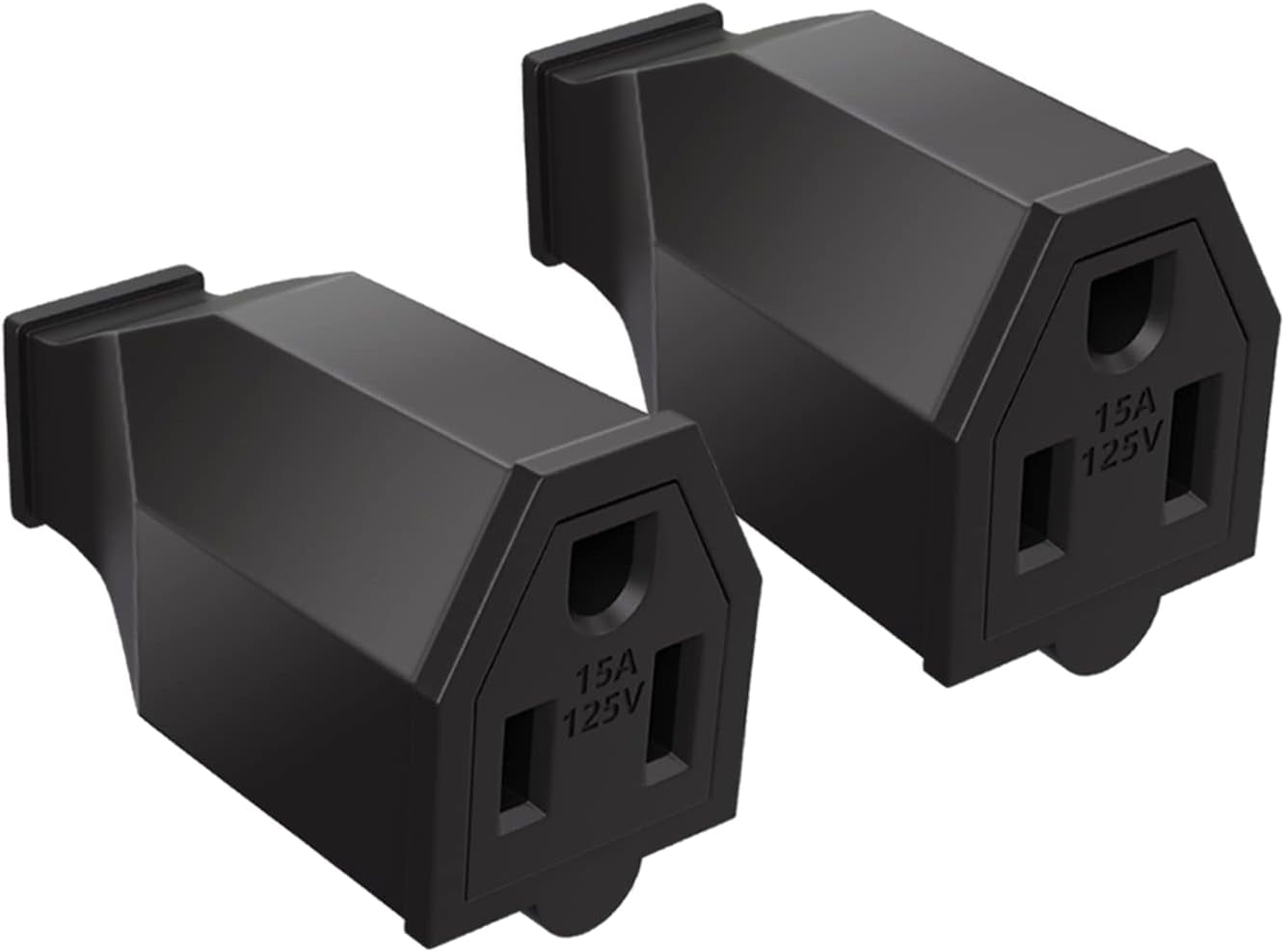 Extension Cord Ends 125V 15A 2Pole 3Wire Female Straight Blade Plug ...