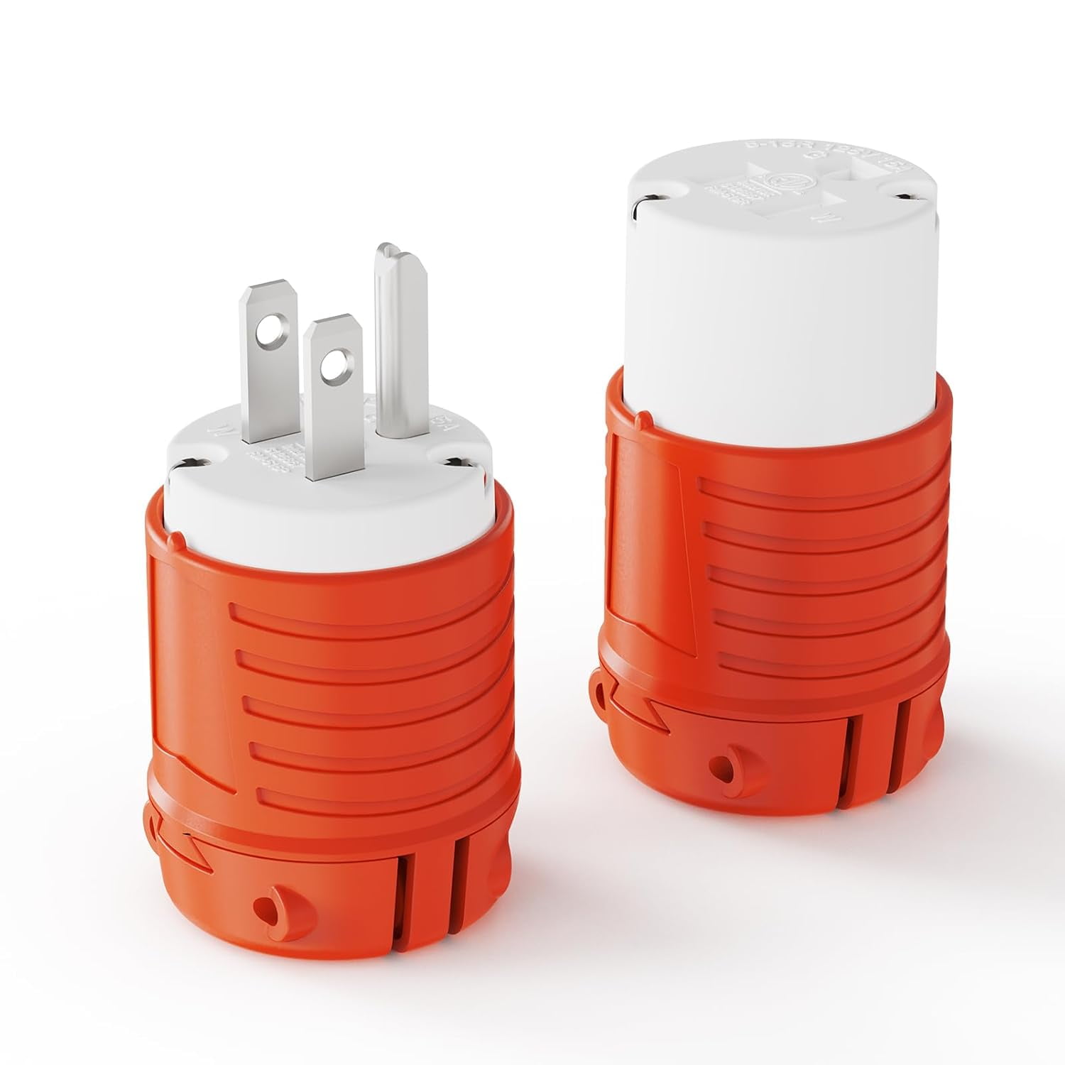 Extension Cord Ends Male and Female, Replacement Plug & Connector Set ...