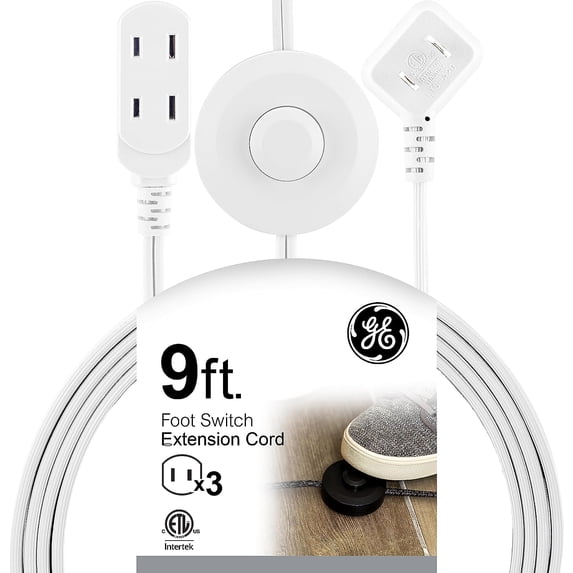 Extension Cord with Footswitch 3 Outlet Extension Cord with Multiple ...