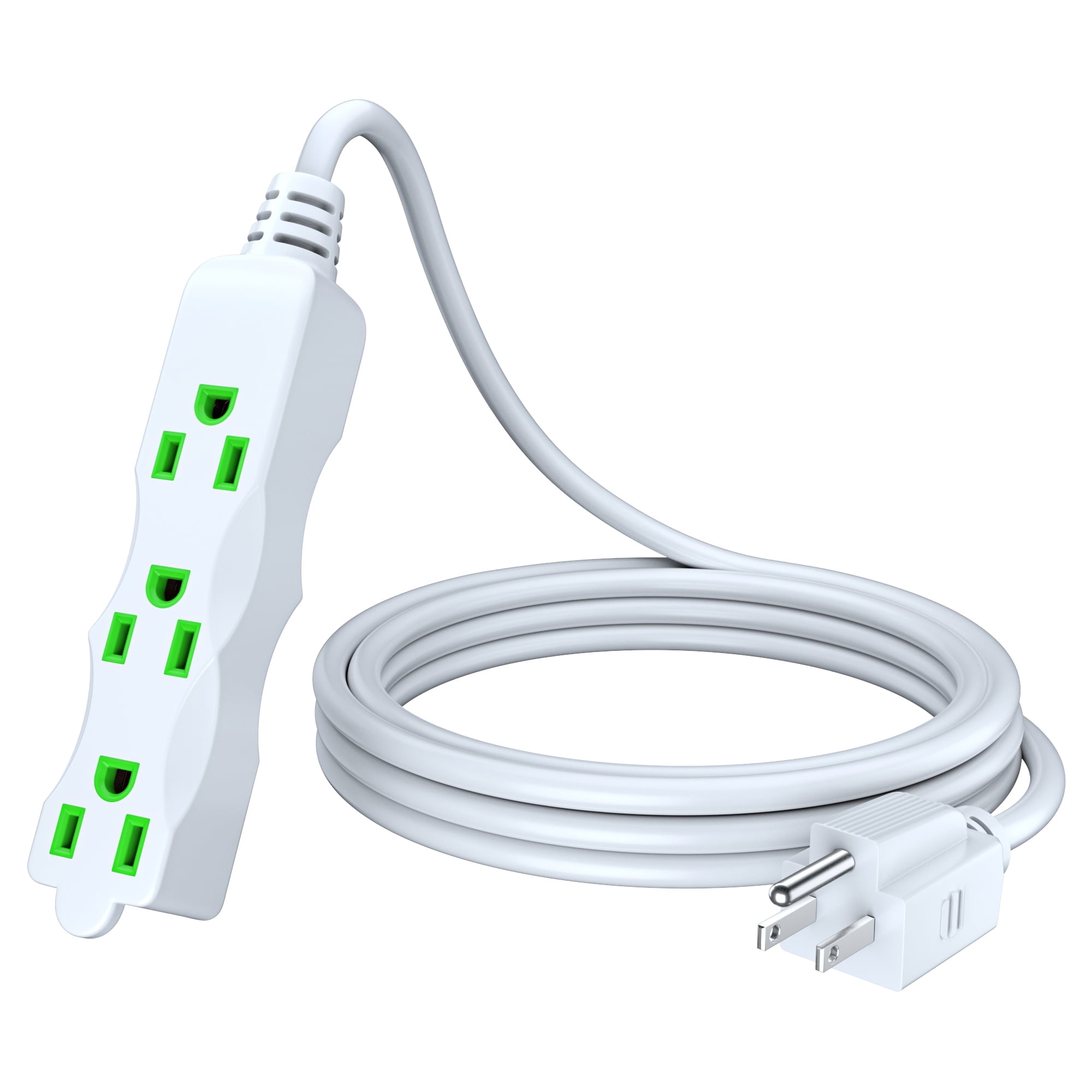 Extension Cord with Multiple Outlets (3 Outlets), Outlet Extender with ...