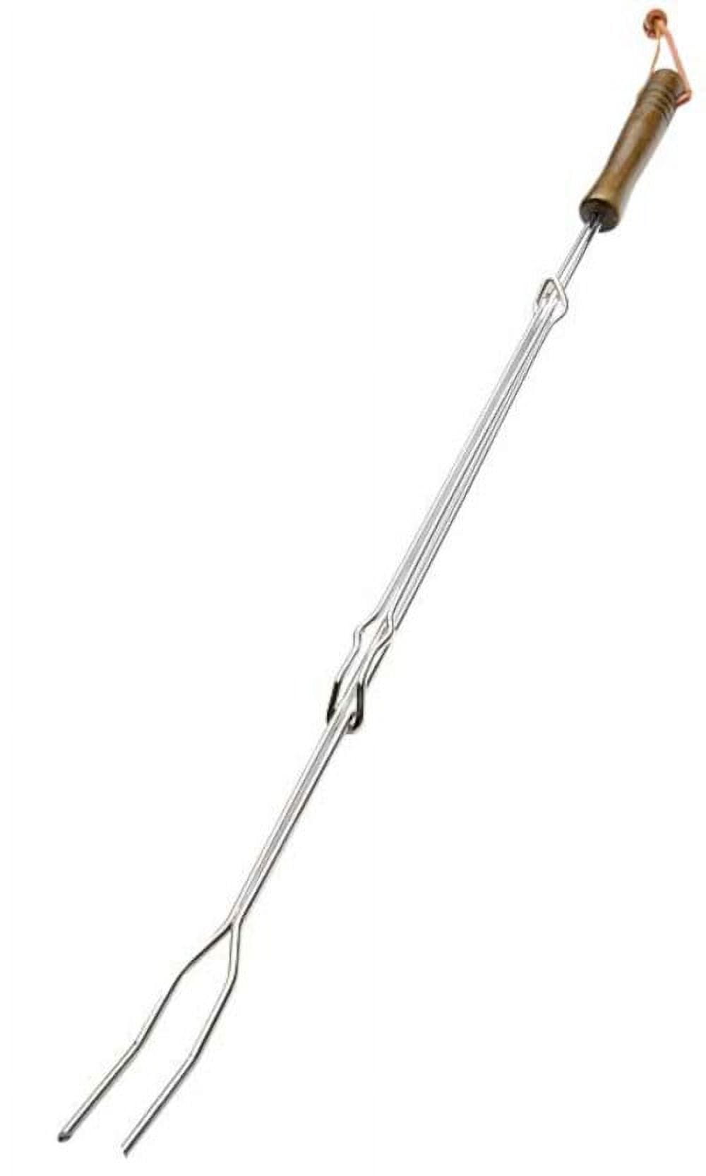 Extension Roasting Fork for Outdoors, Backyard, Campfire, and Fire Pits ...
