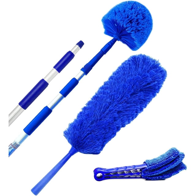 Extension Rod & Blue Extension Cobweb Duster Ultimate Dusting Kit ...