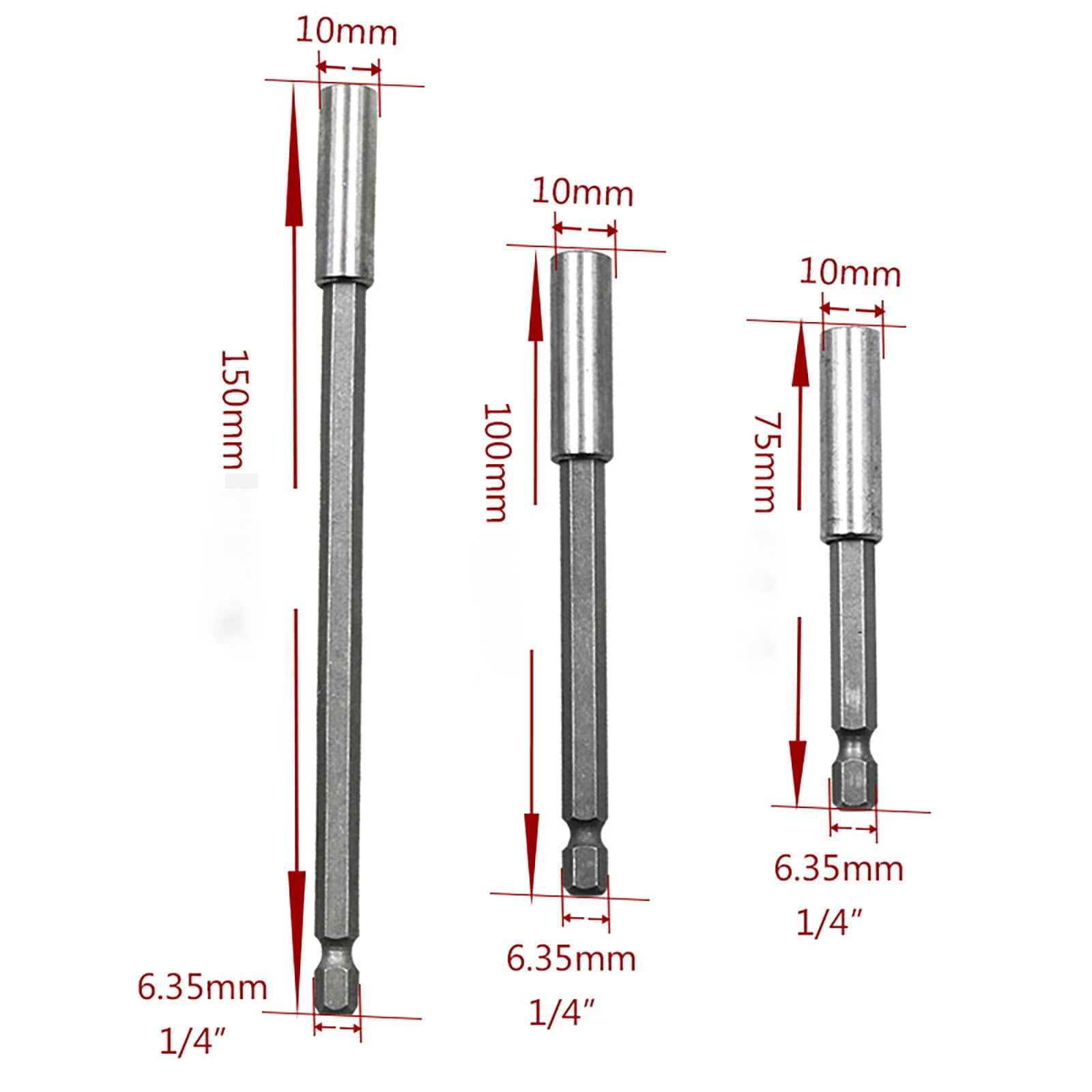 Extension Tools, Quick Change Bit Tip, Hex Head Shank, Quick Release ...