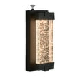 Exterior Black LED Wall Mounted Light, K9 Crystal Bubble and Dusk to ...