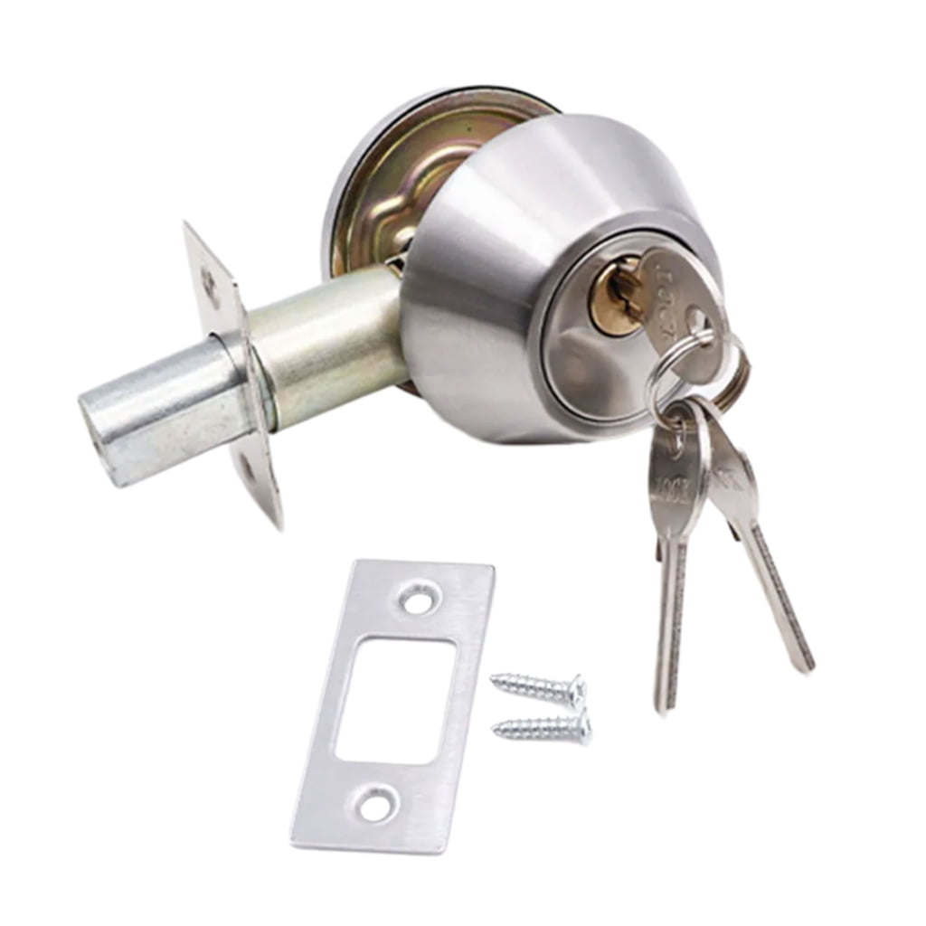 Exterior Door with Stainless Steel Keyed Entrance Door Locks Front Door ...