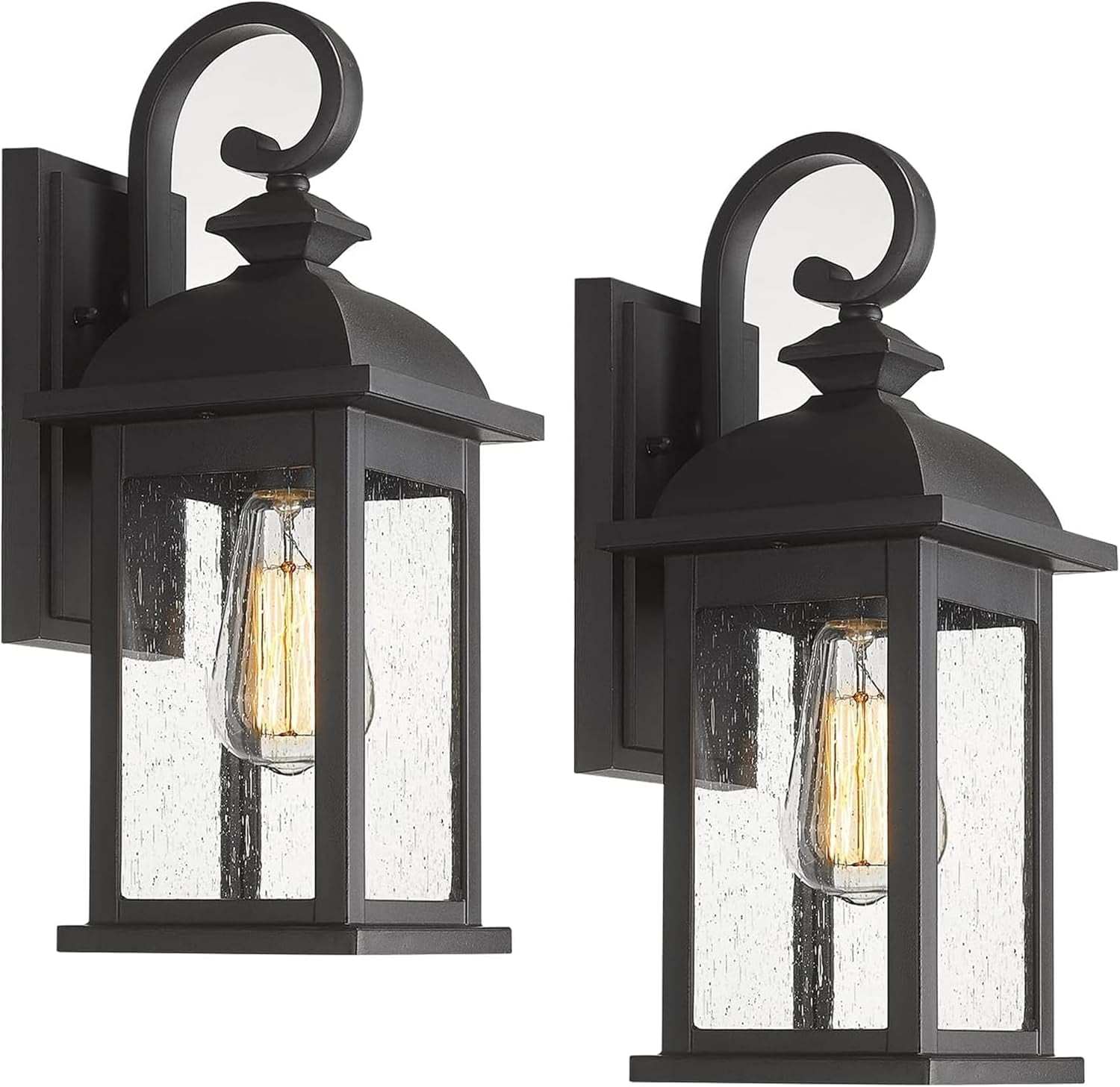 Exterior Wall Sconce,2 Packs Outdoor Waterproof Lights Fixture,E26 ...