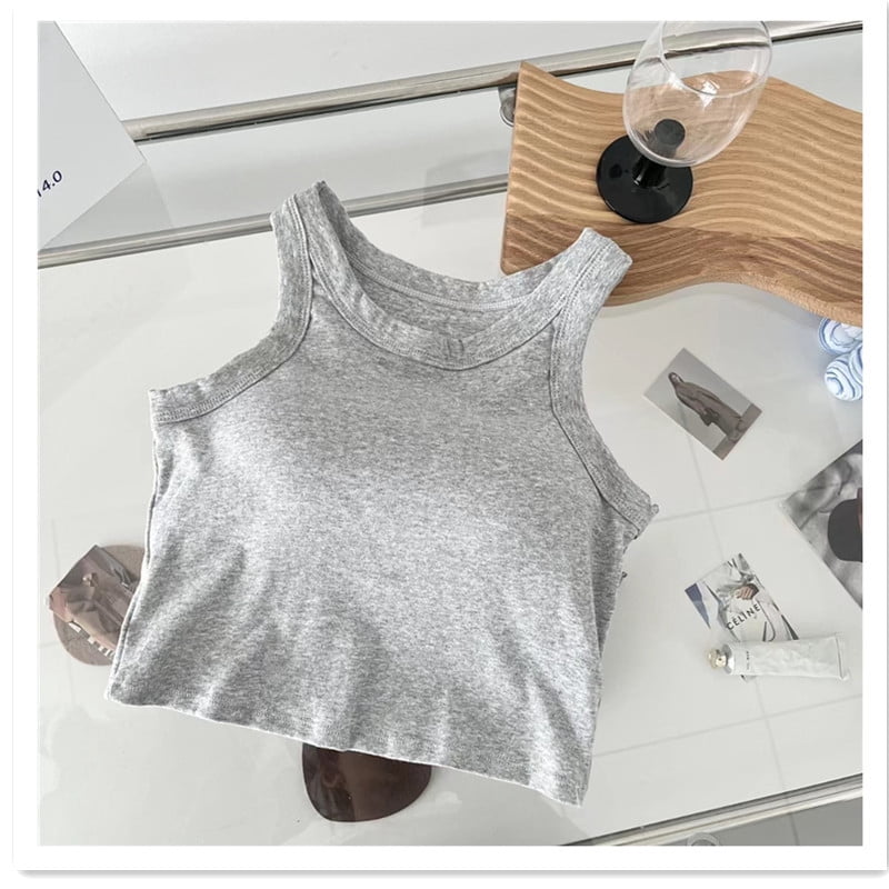 Exterior Wear Live with Chest Pad One-piece Medium-length Vest Hot Girl ...