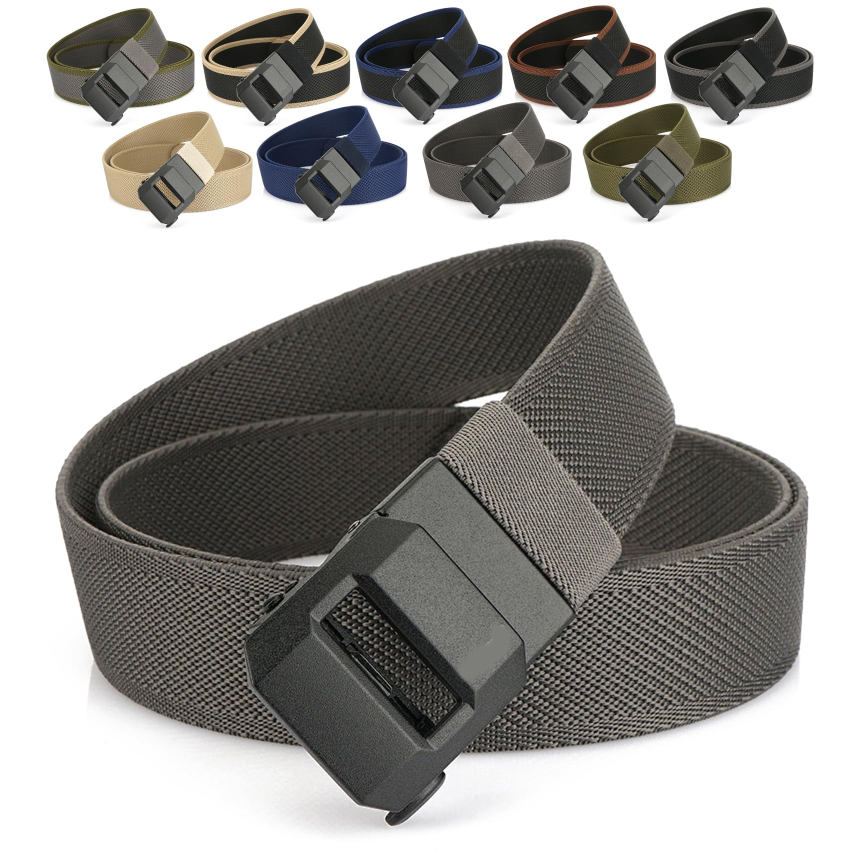 Exteriorm-U Belt, 1.5 Nylon Ratchet Tactical Work Belt with Adjustable ...