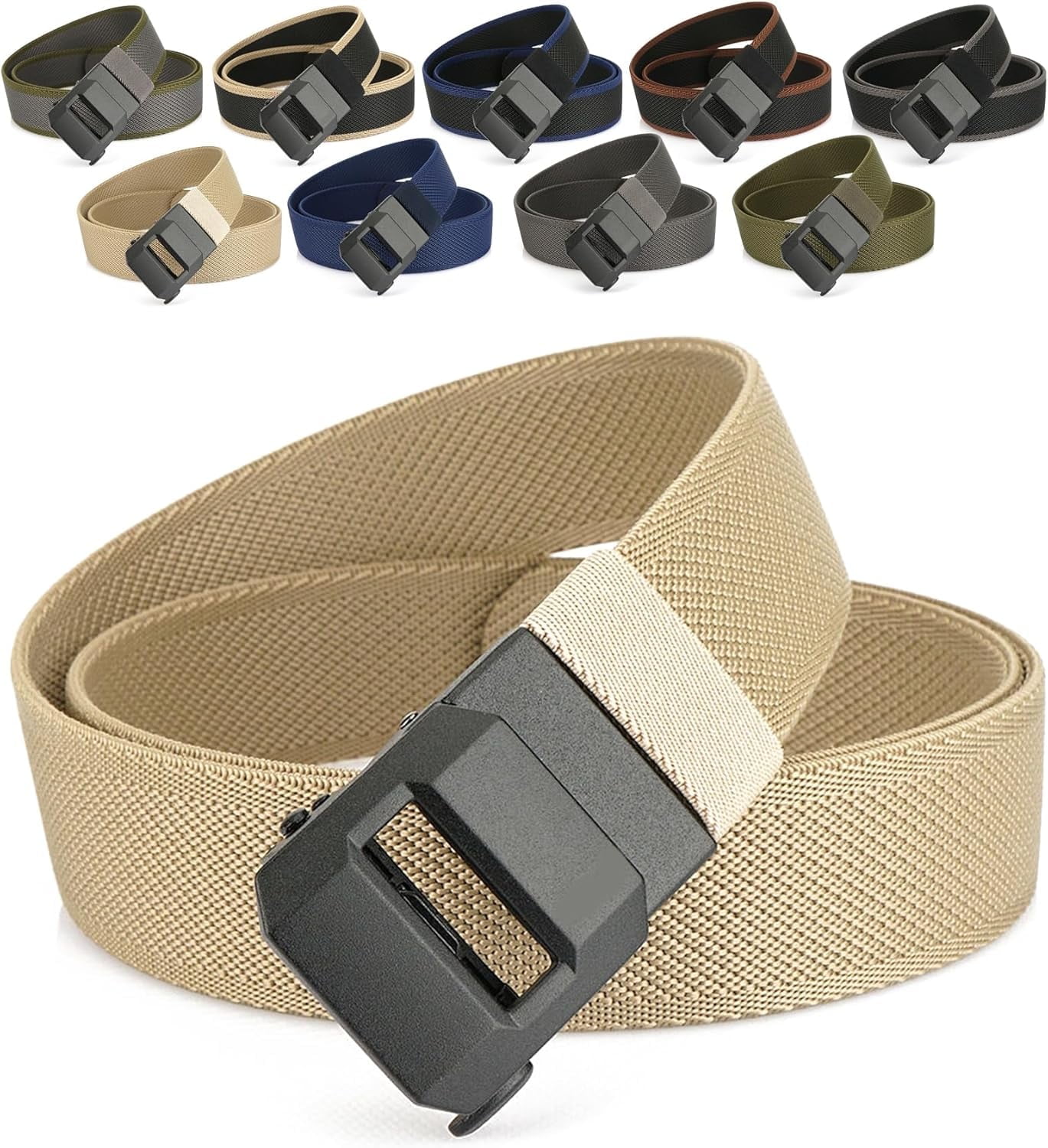 Exteriorm-U Belt, 1.5 Nylon Ratchet Tactical Work Belt with Adjustable ...