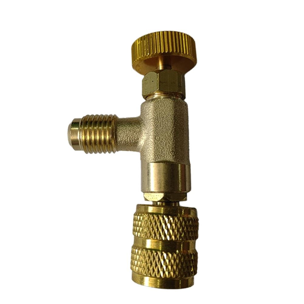 External 1/4 Internal 5/16 (B)$ Air conditioning safety filling valve ...