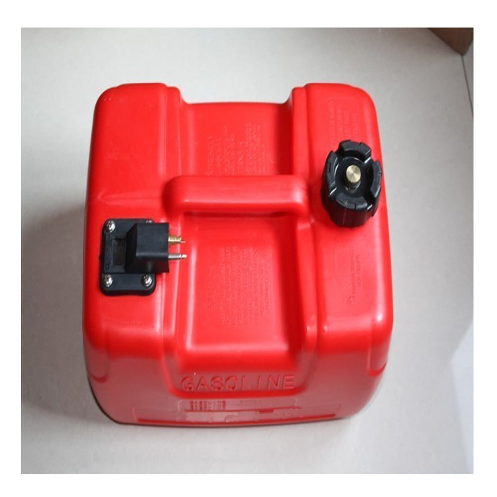 External 12L/3.2Gal Fuel Tank +Hose For Boat Outboard 2 Stroke 5HP 6HP ...