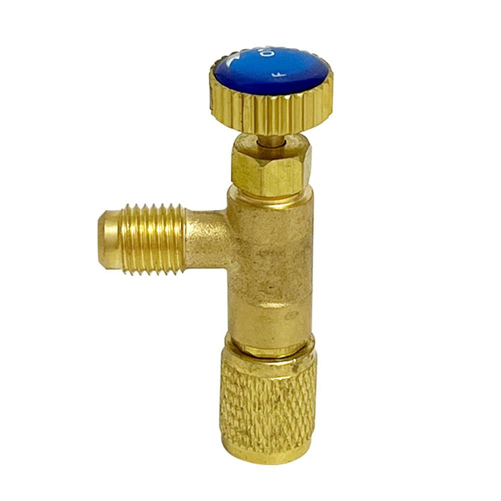 External 5/16 Internal 1/4 Air Conditioning Safety Filling Valve Refrigerant Fluorine Filling ...