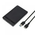 External Backup Hard Drive Case 2TB USB 3.0 Enclosure 2.5" Portable HDD ...