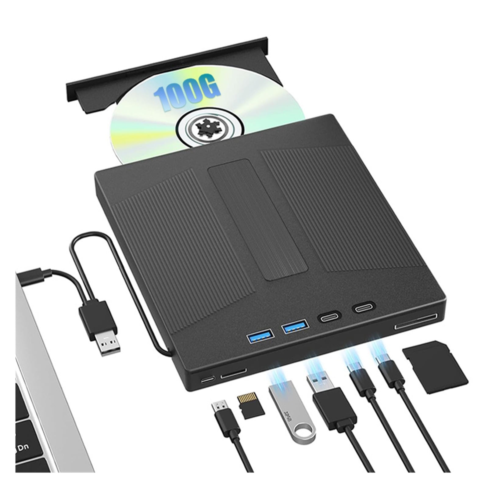 External Blu Ray Drive USB 3.0 /DVD/CD-ROM Player Burner for Laptop ...