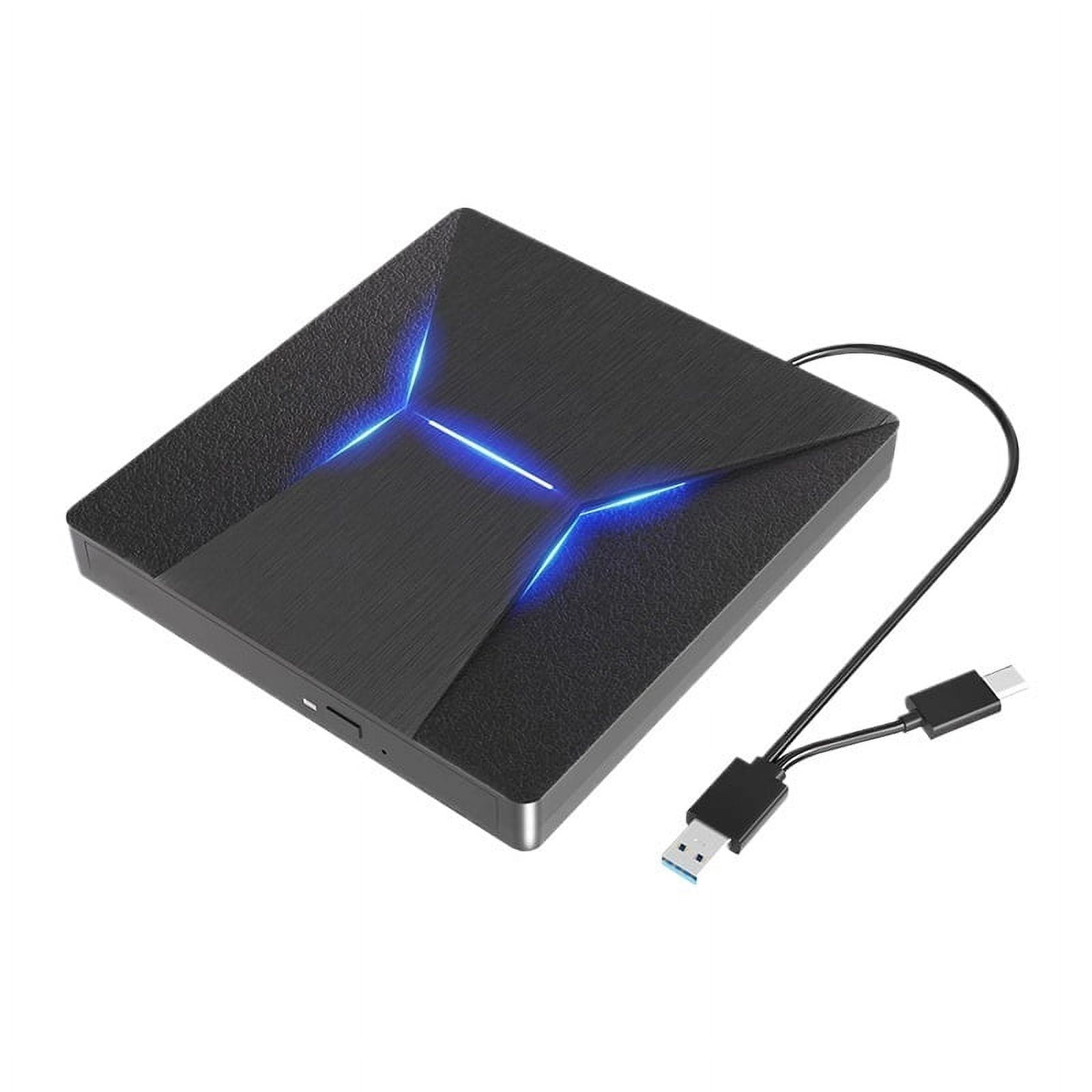 External Blu-Ray Drive USB3.0 Type-C 3D Player CD DVD Burner Recorder ...