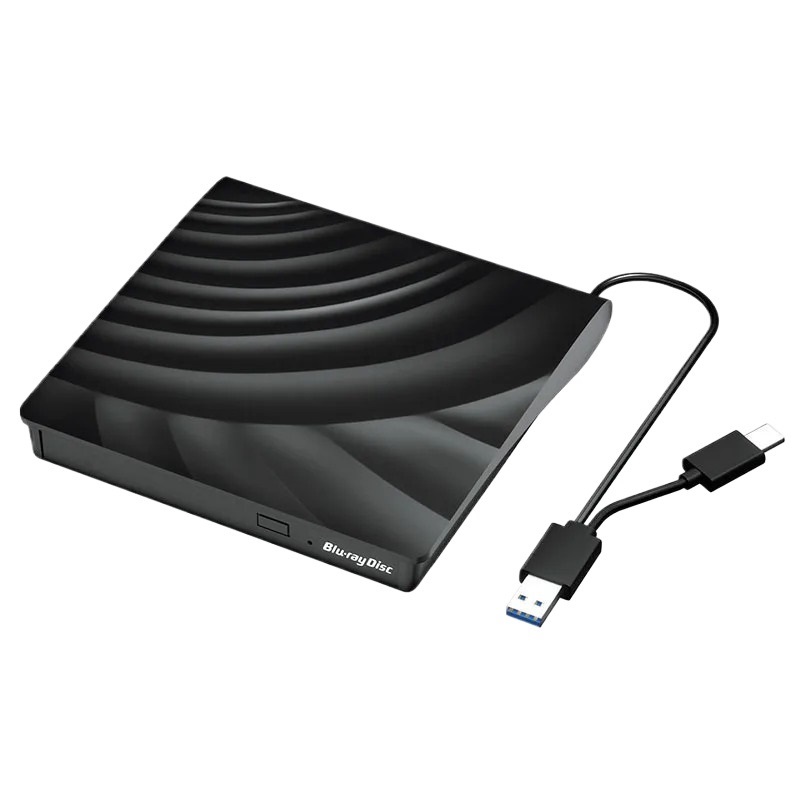 External Blu-Ray Optical Drive USB 3.0 Portable 3D Combo Reader CD DVD ...