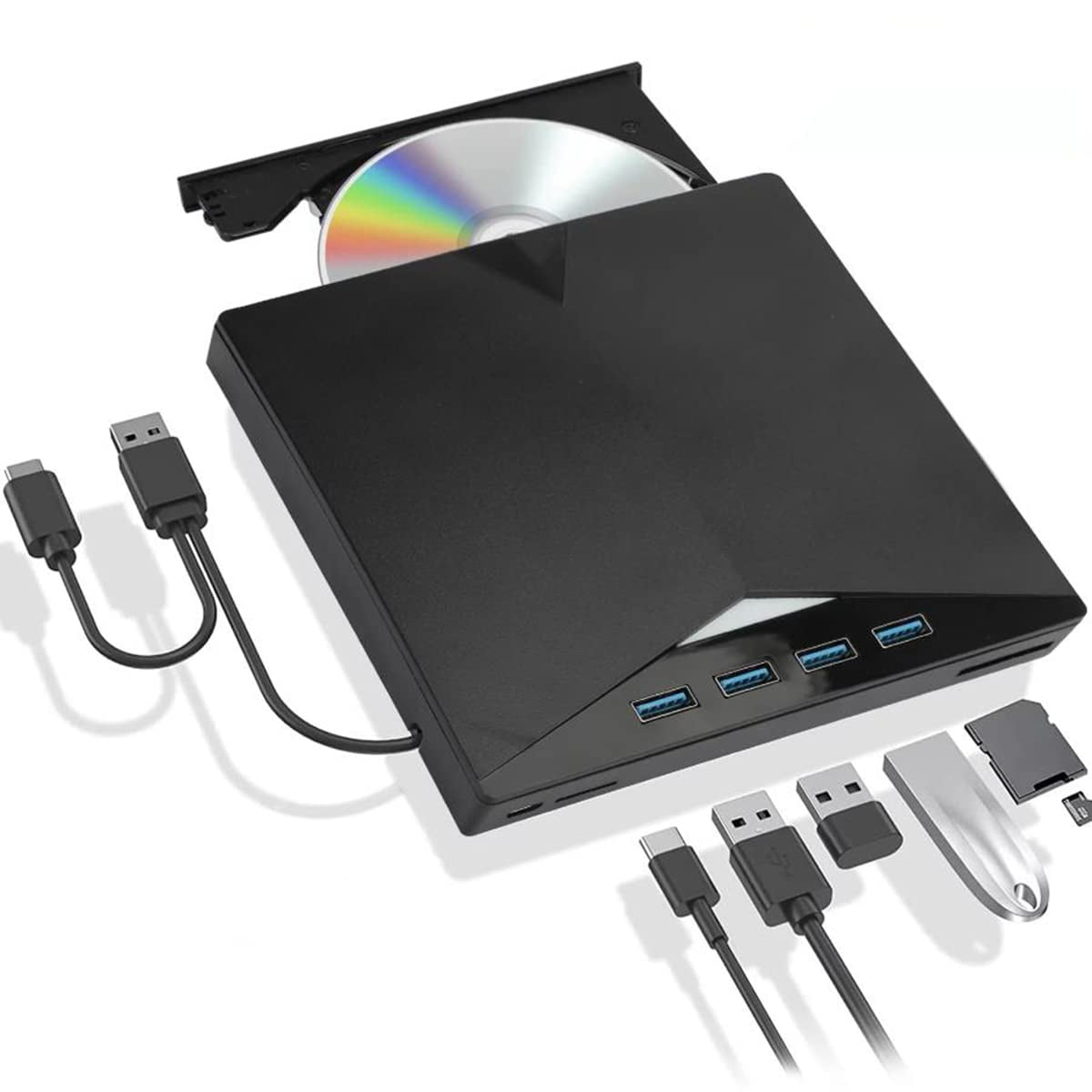 External CD / DVD Drive for Laptop, CD Reader for Laptop, Embedded ...