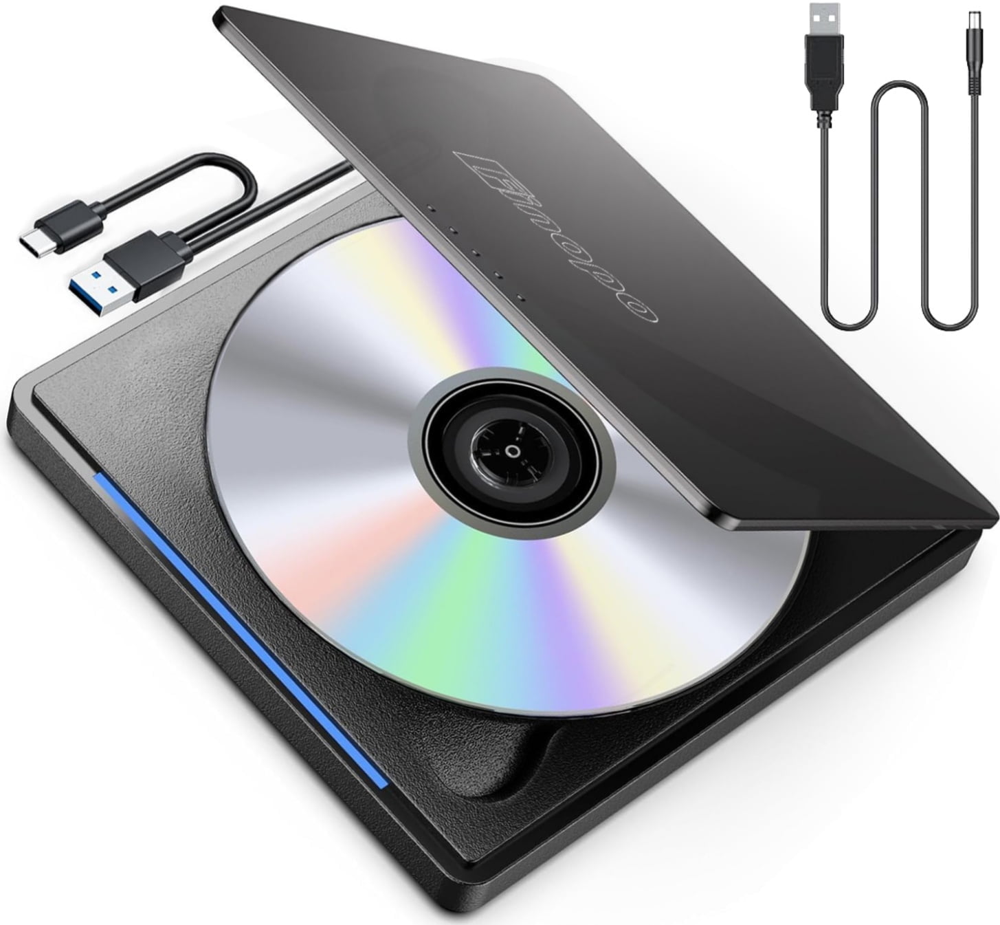 External CD/DVD Drive for Laptop, DVD Player for Laptop, Clamshell ...