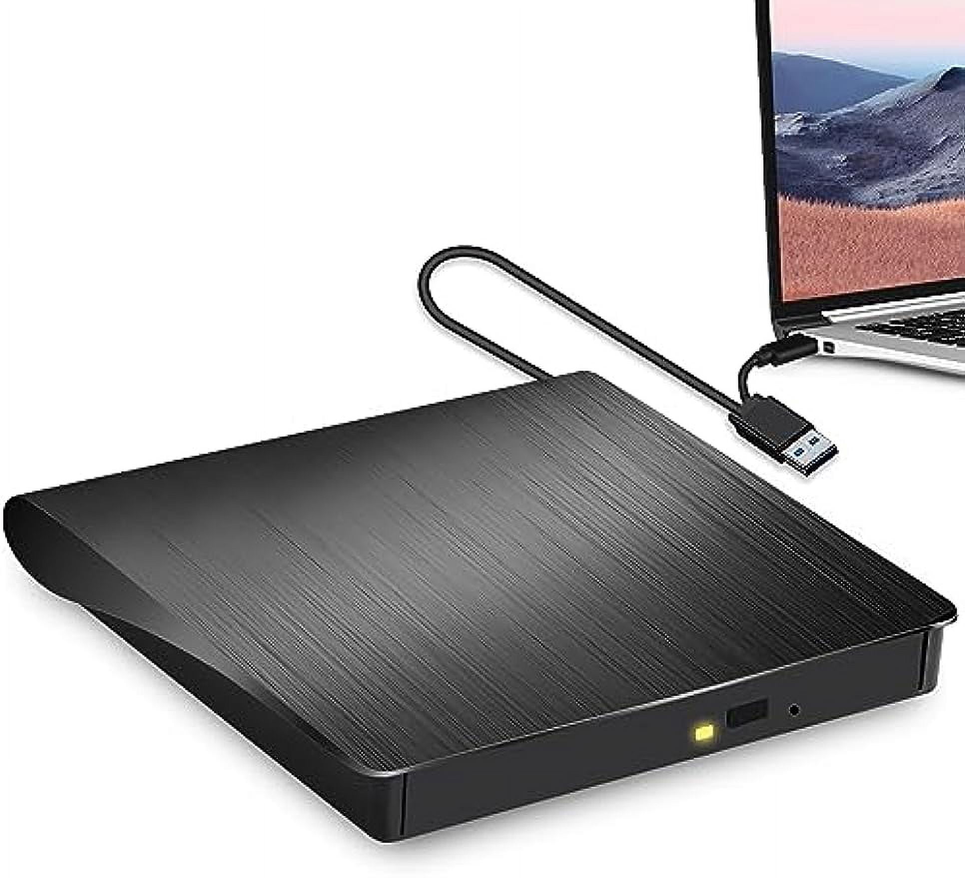 External CD/DVD Drive for Laptop, USB 3.0 Type C Portable DVD Player ...