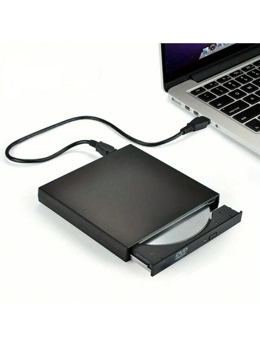 External CD DVD Drive, USB 2.0 Slim Protable External CD-RW Drive DVD-RW Burner Writer Player ...