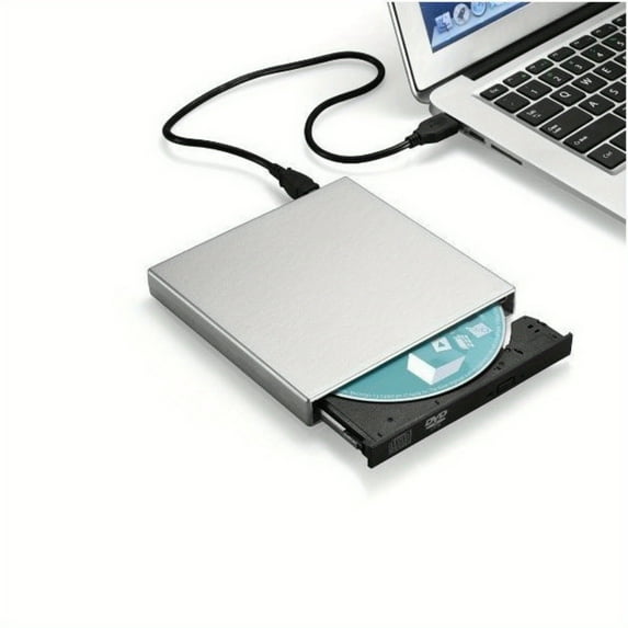 External CD DVD Drive, USB 2.0 Ultra-thin Portable External CD-RW Drive ...