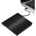 External CD DVD Drive, USB 3.0 Slim CD/DVD +/-RW Drive Rewriter Burner ...
