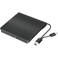 External CD DVD Drive, USB 3.0 & TYPE C Portable CD DVD +/-RW Drive, CD ...