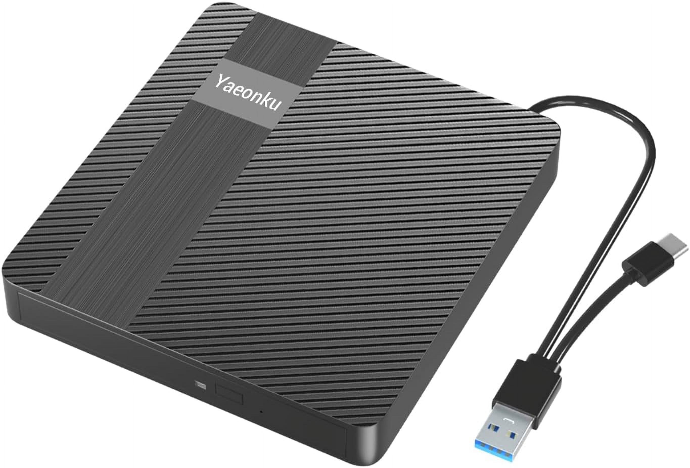 External CD DVD Drive, USB 3.0 & Type-c Portable +/-RW DVD Player for ...