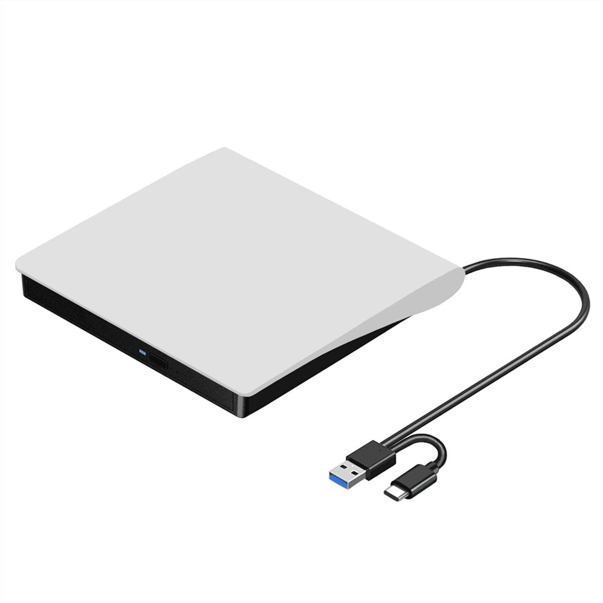 External CD DVD +/-RW Drive, USB 3.0 & USB-C Portable ROM Burner Player ...