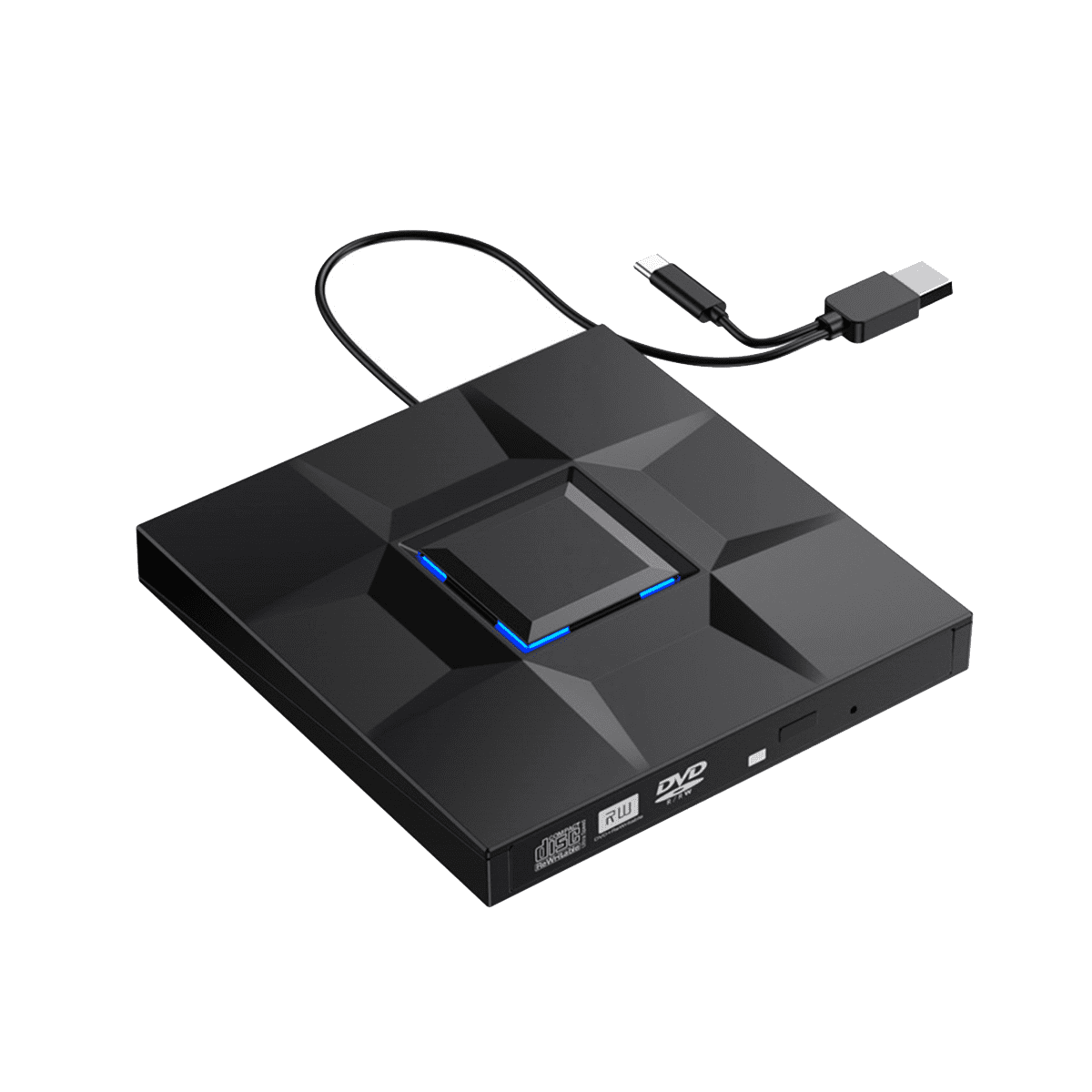 External CD and DVD Player Game Burner DVD External USB 3.0 Type C CD ...