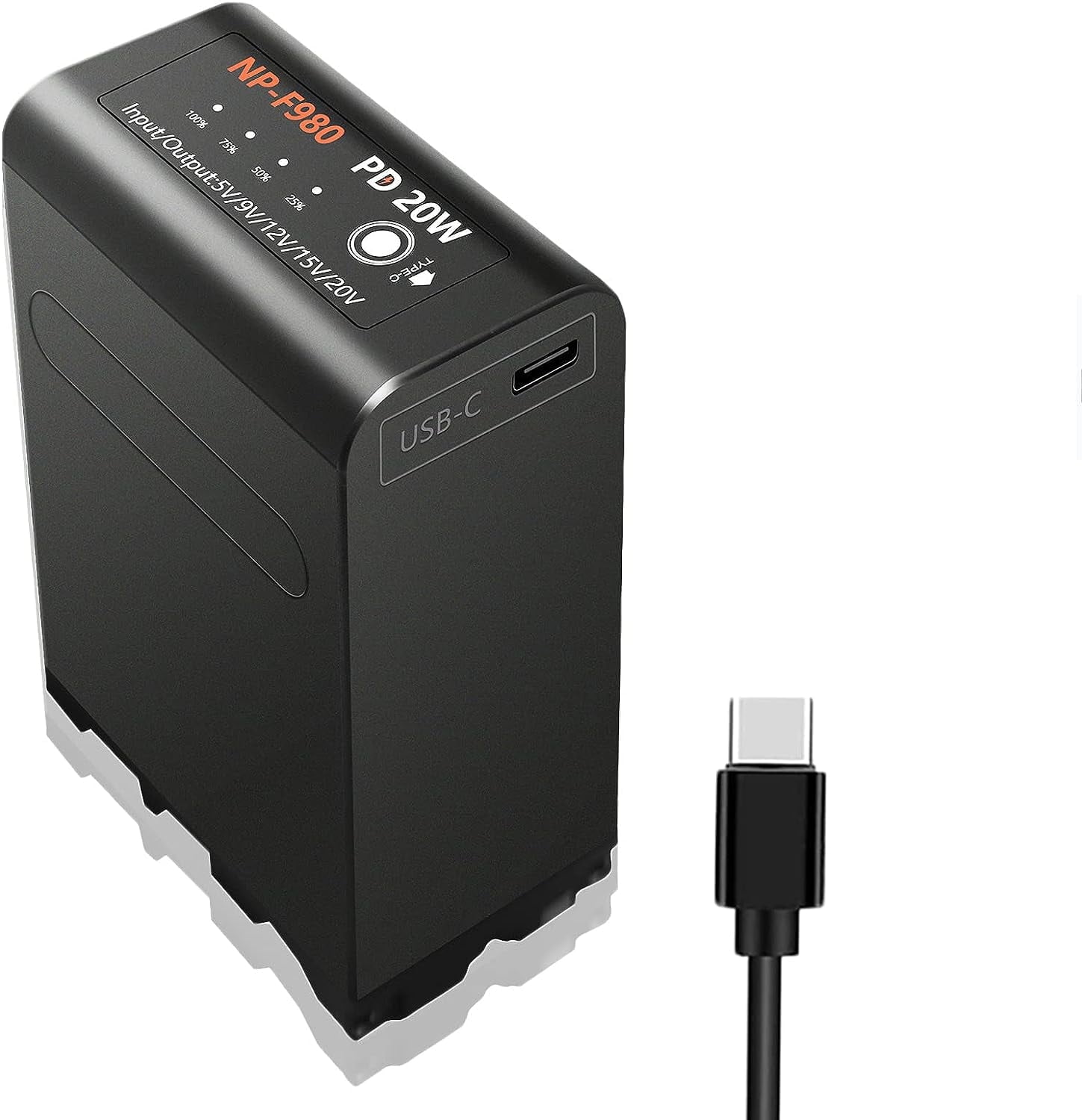 External Camera Battery Replacement Battery for NPF980 NPF970 F750 ...