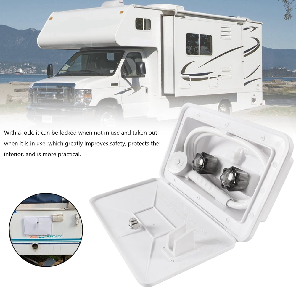 External Caravan RV Shower Box Kit Exterior Faucet Camper Trailer Boat ...