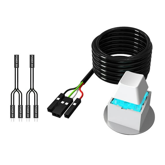 External Computer Power Button Extension Cable With ABS Material For ...