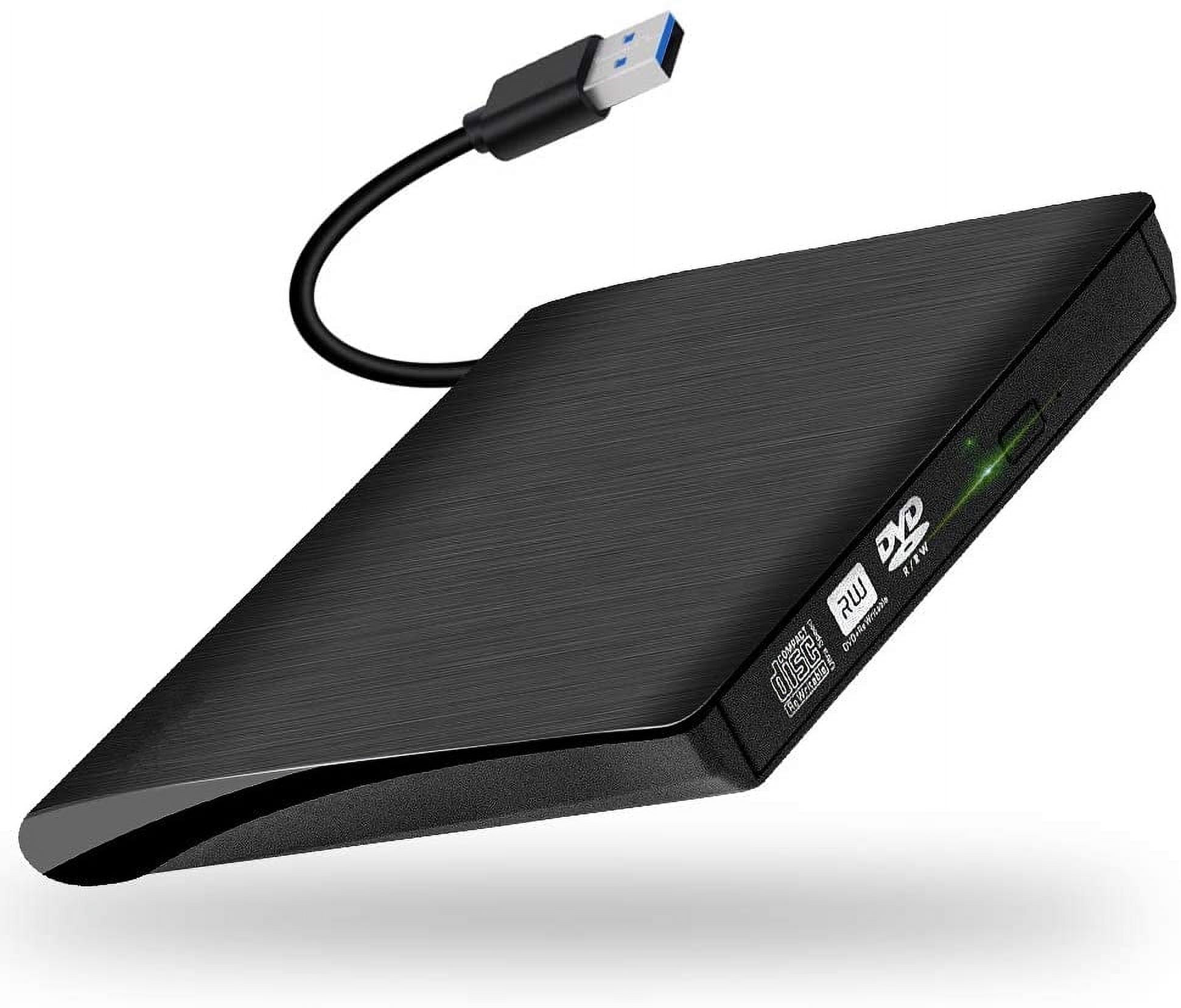 External DVD CD Drive, USB 3.0 Ultra Slim Drives CD DVD RW Player/DVD CD ROM Drive/Writer ...