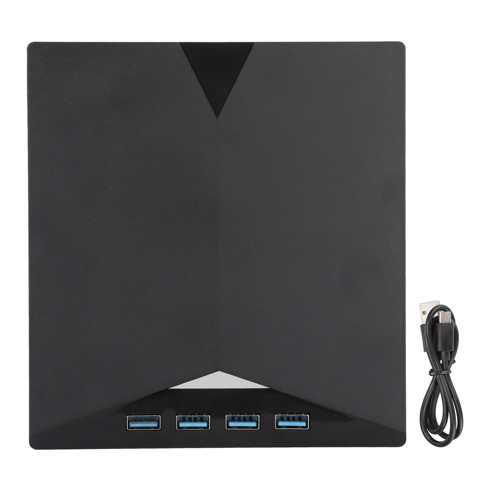 External DVD Drive Built in Cable Type C 4 USB3.0 Interfaces Black ABS ...