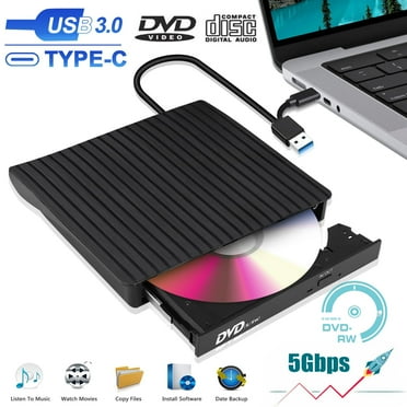Dell External USB DVD Drive-DW316, RW Optical for PC Laptops, Portable ...