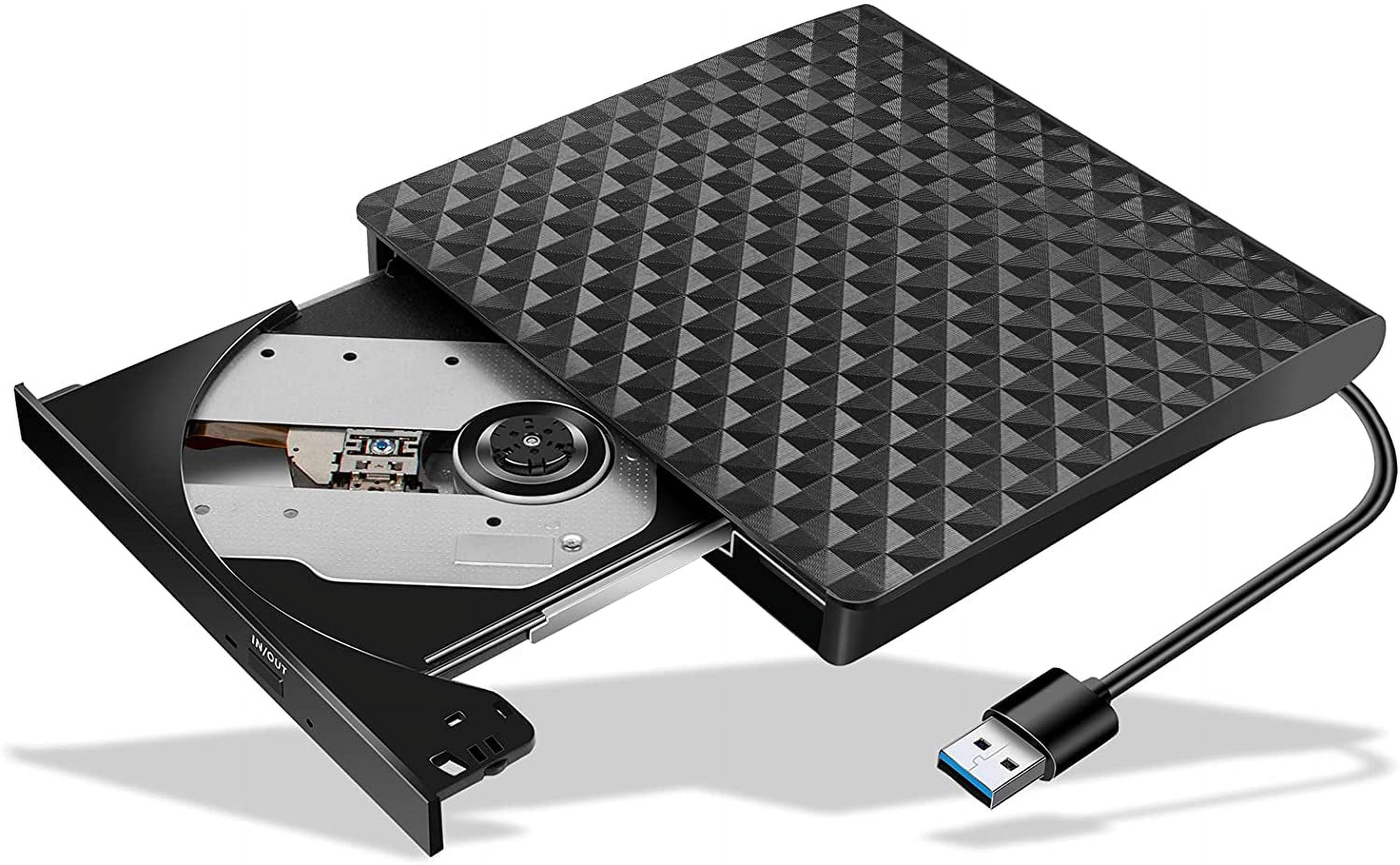 External DVD Drive, USB 3.0 CD/DVD +/DVD Player Portable, Disk CD ROM ...