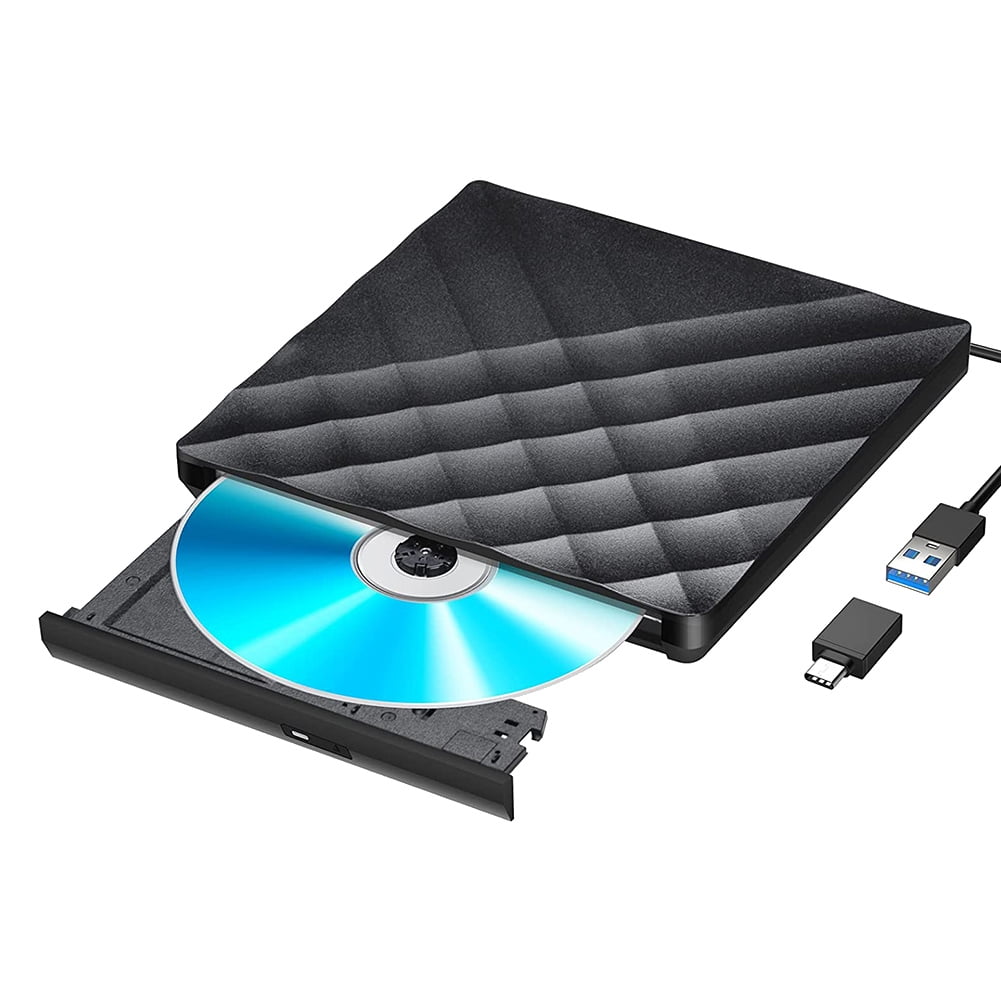 External DVD Drive with USB 3.0 & Type-C Converter External CD DVD ...