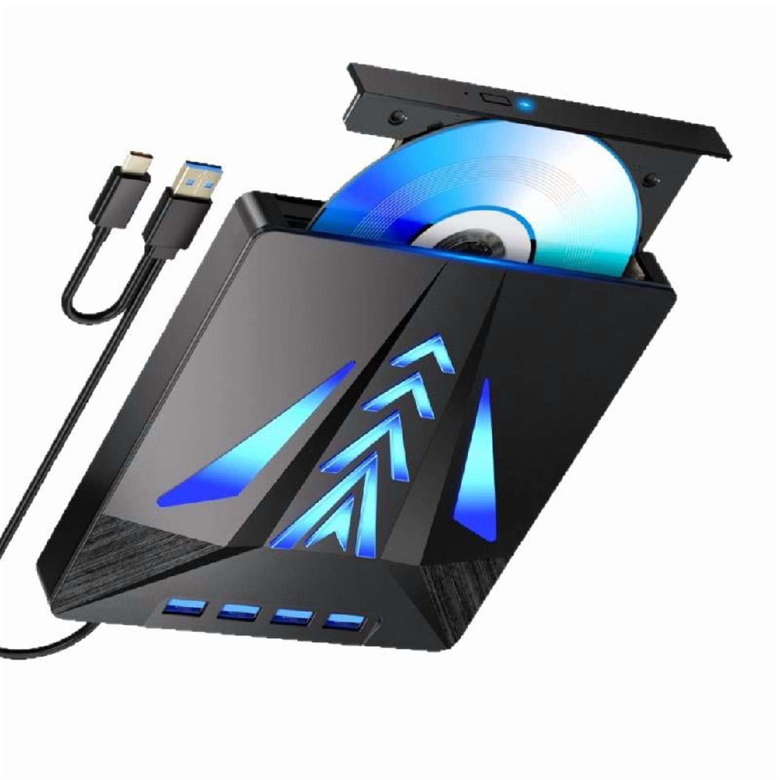 External Disc Drive for Laptop Type C USB3.0 Portable Writer Card Slot ...