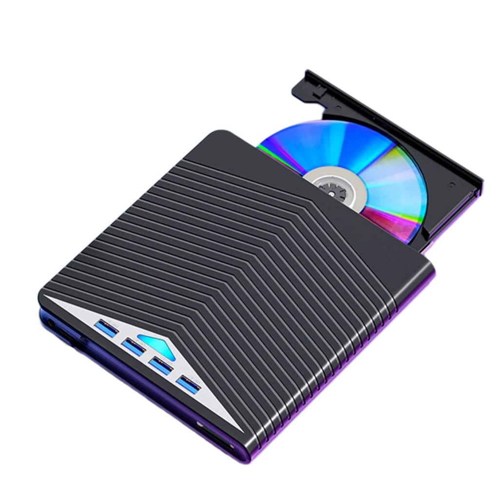 External Disc Drive with USB Port and Memory Card Card Reader USB3.0 ...
