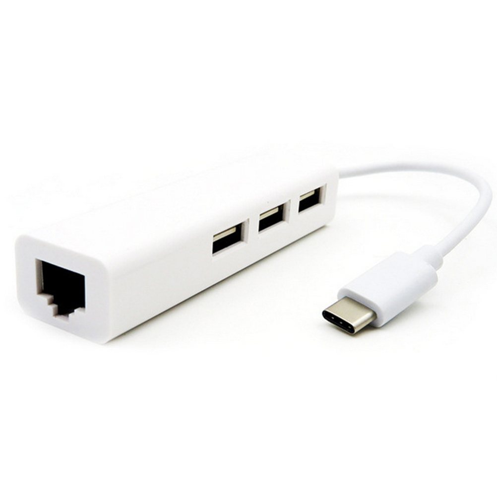 External Network Adapter Type-C Ethernet Adapter USB Hub Laptop Type C ...