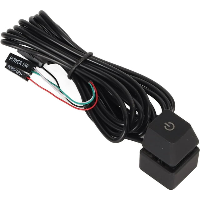 External PC Power Switch, Desktop PC Power Button Mechanical Key with ...