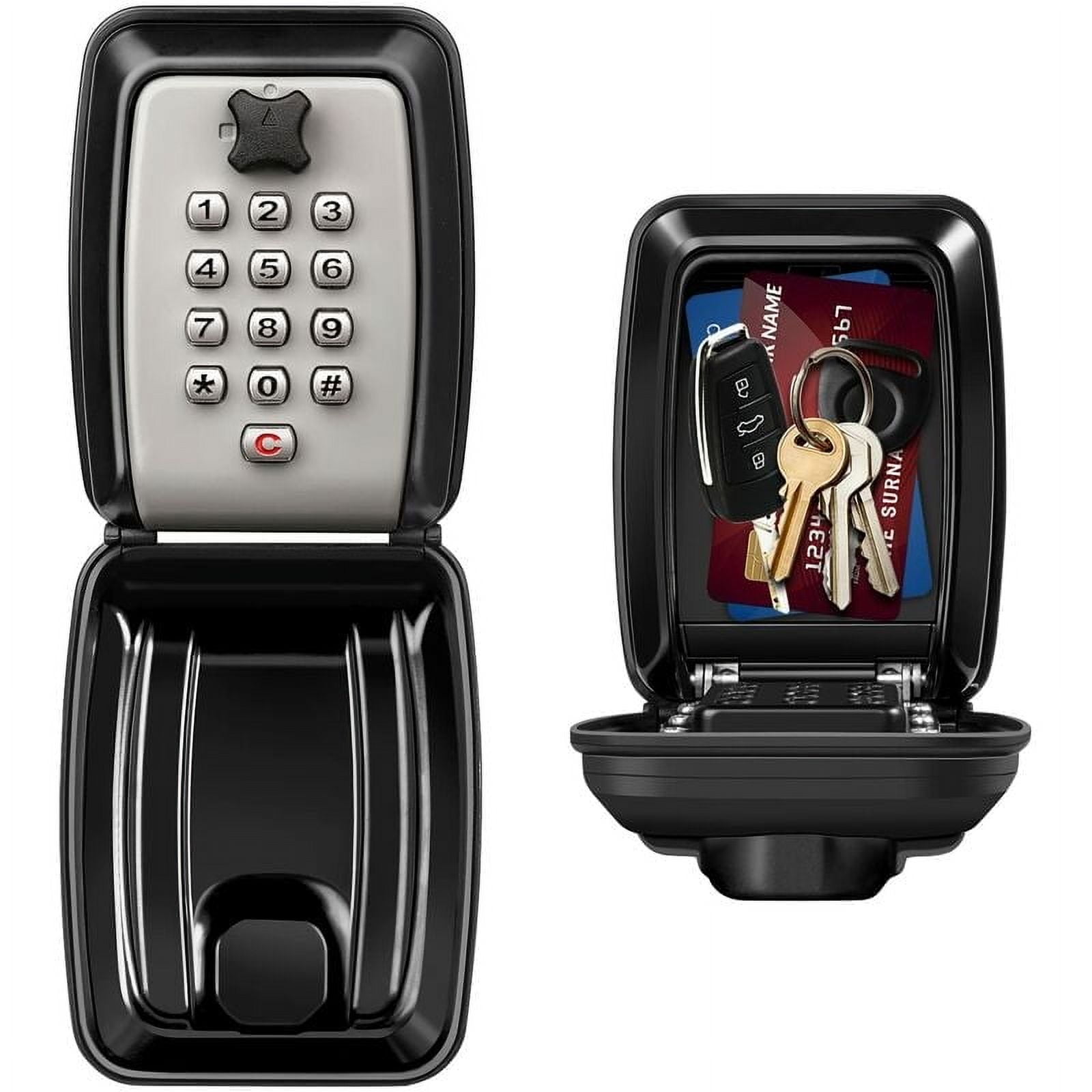 External Safety Key Box, Large Wall Mounted Key Box With 12 Digit Code ...
