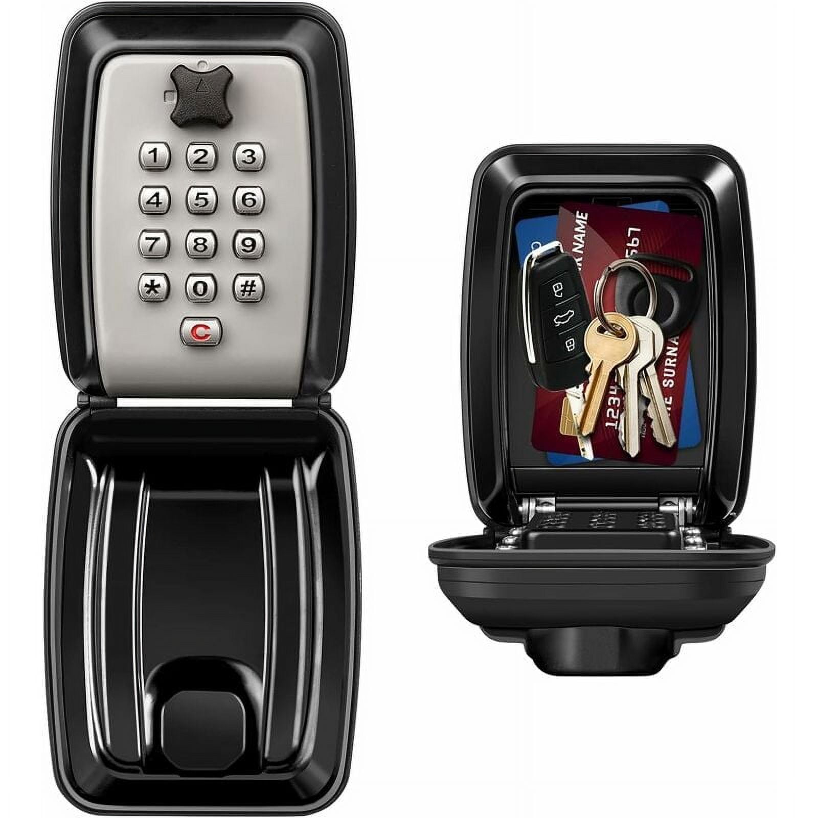 External Security Key Box, Large Wall Mounted Key Box With 12 Digit ...