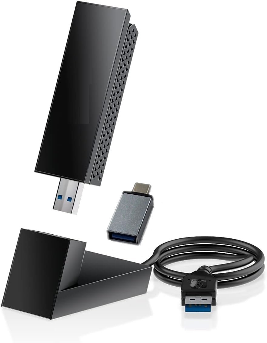 External USB WiFi Adapter, Nighthawk (A8000) - AXE3000 Tri-Band ...