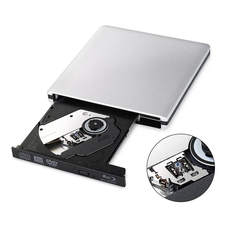 External USB3.0 Blu-Ray Burner Writer Optical DVD Drive BD-RE 3D Blu ...
