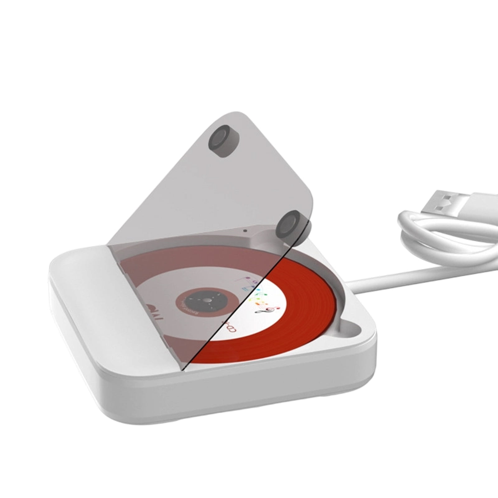 External Vehicle Disc Player Featuring USB Auxs Port Easy Setups Design ...