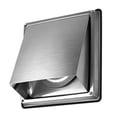 External Wall Square Air Outlet Stainless Steel Rain Hat Cover ...